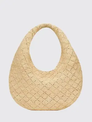 Saint Laurent Raffia Shoulder Bag - Brown