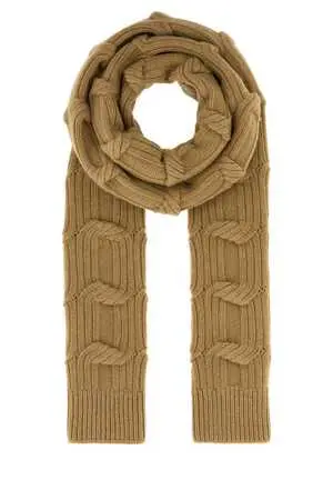 Stella McCartney Camel Wool Scarf - Brown