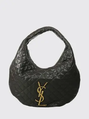 Saint Laurent Quilted Lambskin Shoulder Bag - Brown