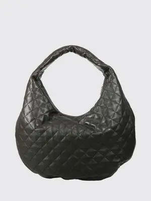 Saint Laurent Quilted Lambskin Shoulder Bag - Brown