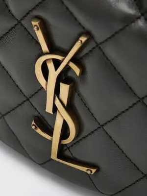 Saint Laurent Quilted Shoulder Bag - Gray