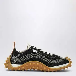 AMI Paris And Ivory Mesh Trainers - Black