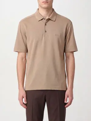 Zegna Zegna Polo Shirt Men Beige Cream