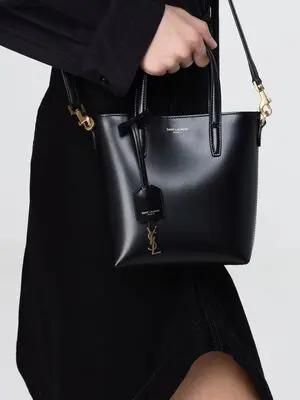 Saint Laurent Calf Leather Mini Bag - Black