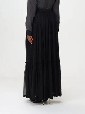 Saint Laurent Silk Tiered Skirt