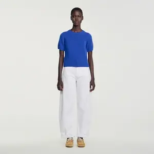 Sandro Short Sleeved Wool Sweater