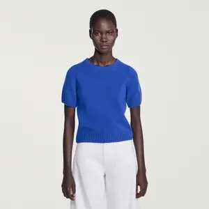 Sandro Short Sleeved Wool Sweater
