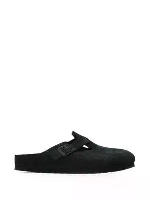 BIRKENSTOCK Boston Leather Clogs - Black