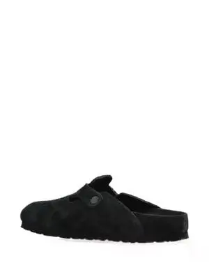 BIRKENSTOCK Boston Leather Clogs - Black