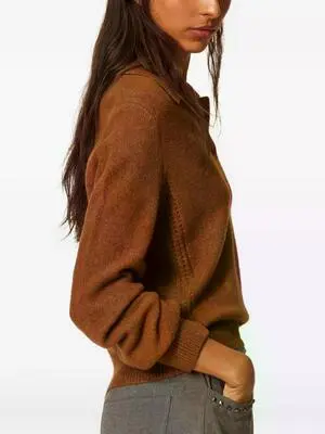 TWINSET Embellished Polo-collar Jumper