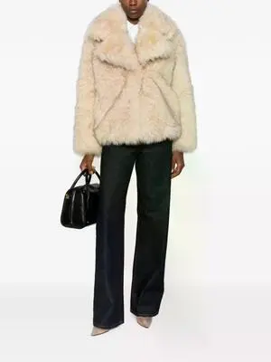 Maje Oversized Shawl-collar Jacket - Neutrals