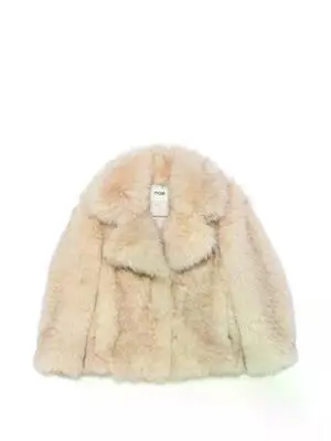 Maje Oversized Shawl Collar Jacket - Neutrals