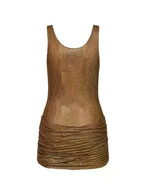 Giuseppe Di Morabito Crystal-embellished Draped Mini Dress