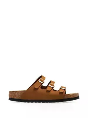 BIRKENSTOCK Florida Fresh Leather Sandals - Brown