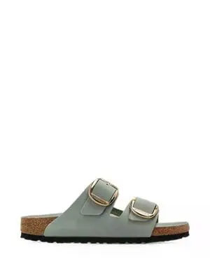 BIRKENSTOCK Arizona Big Buckle Slides - Green