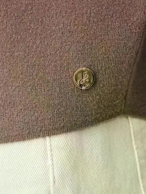 Joseph Ribkoff Button-up Ribbed Collar Sweater
