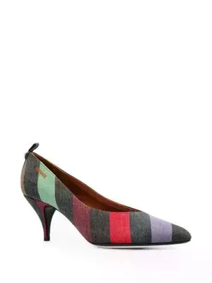 Versace Tina Striped Pumps