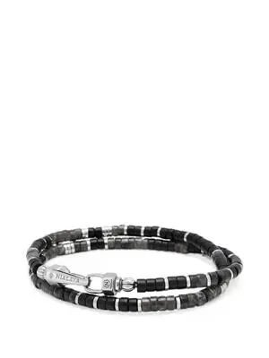 NIALAYA JEWELRY Beaded Wrap Bracelets - Silver