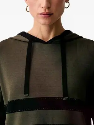 Joseph Ribkoff Embellished Striped Hoodie