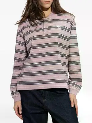 Carhartt Work In Progress Striped Long Sleeve Polo Shirt