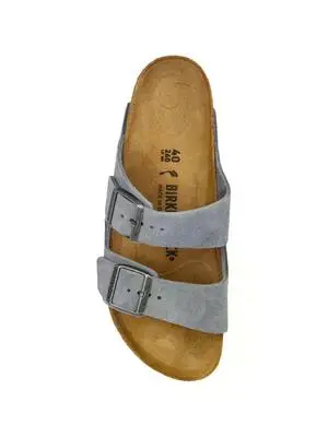BIRKENSTOCK Arizona Buckle-fastening Suede Sandals - Blue