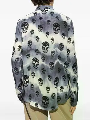 Alexander McQueen Skull-motif Tie-dye Shirt