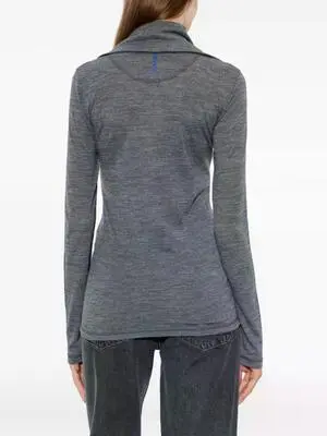 JIL SANDER Quarter-zip Stand-up Collar Top