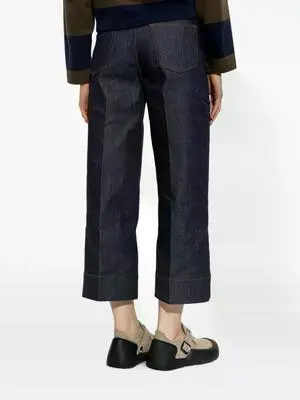 A.p.c. Thelma Jeans Cropped Wide-leg Jeans