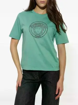 Versace Crystal-embellished Medusa T-shirt