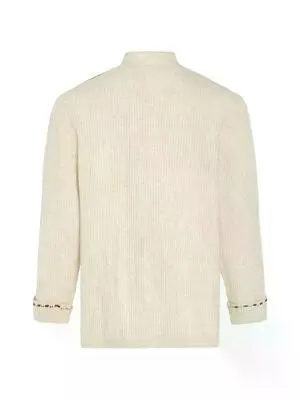 Adidas Frog-fastening Knit Jacket