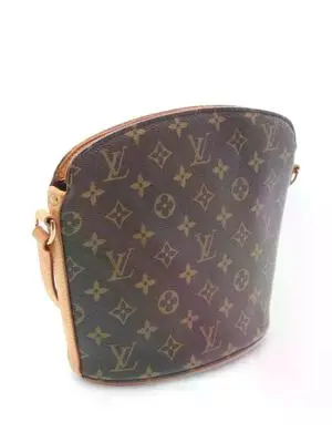 LOUIS VUITTON 2005 Drouot Monogram Crossbody Bag - Brown