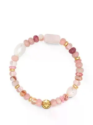 NIALAYA JEWELRY Embellished Freshwater Pearl And Beaded Bracelet - Pink