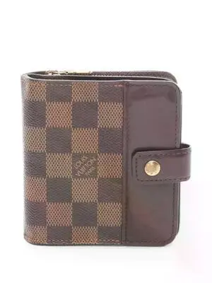 LOUIS VUITTON 2004 Damier Ebene Wallet - Brown