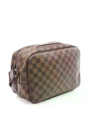LOUIS VUITTON 2002 Pm Reporter Damier Ébène Crossbody Bag - Brown