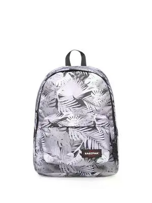 EASTPAK Out Of Office Leaf-print Backpack - Grey