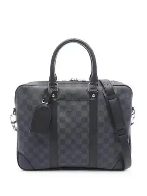 LOUIS VUITTON Porte Document Voyage Briefcase - Black