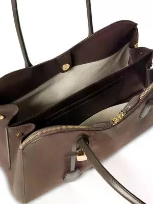 Stella McCartney Padlock-detail Suede-effect Tote Bag