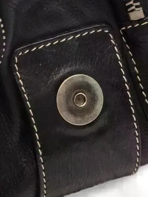 Prada 2010s Buckle-strap Pocket Shoulder Bag