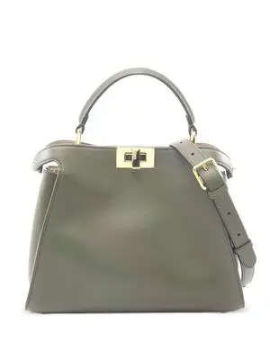 Fendi Peekaboo Essential Tote Bag - Green