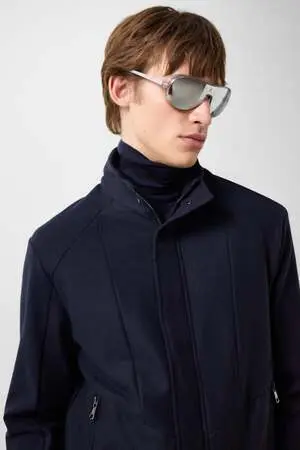 Bogner Bradley Wool-mix Blouson Jacket With Stand-up Collar And Zip-up Closure