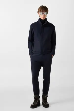 Bogner Bradley Wool-mix Blouson Jacket With Stand-up Collar And Zip-up Closure