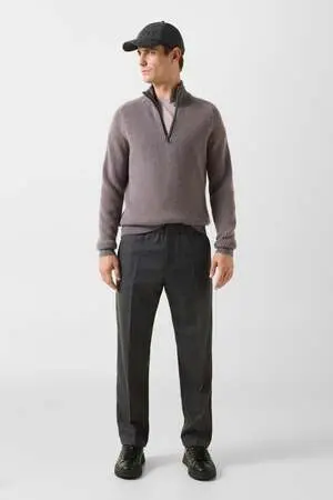 Bogner Dwayne Virgin Wool And Cashmere Turtleneck Sweater - Mauve/gray