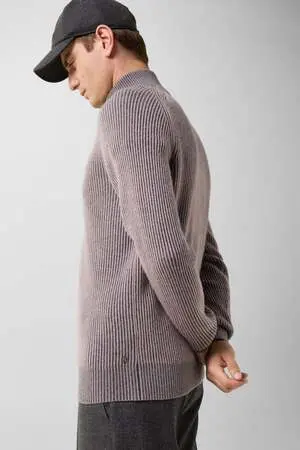 Bogner Dwayne Virgin Wool And Cashmere Turtleneck Sweater - Mauve/gray