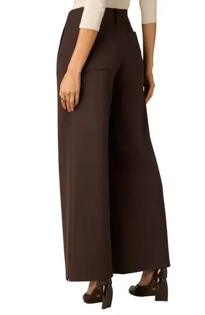 Wit & Wisdom Whitney Skyrise Flat Front Wide Leg Pants