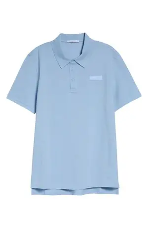 Givenchy Regular Fit Cotton Piqu Polo - Light Blue