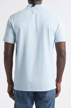 Givenchy Regular Fit Cotton Piqu Polo - Light Blue