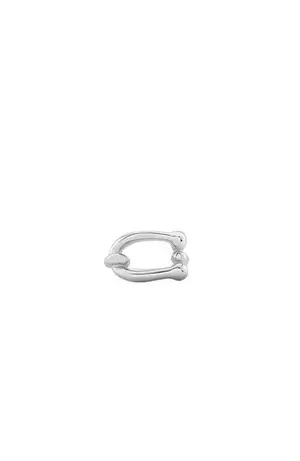 UNODE50 Sterling Plated Link Ring - Silver