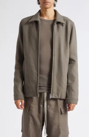 Rick Owens Spread Collar Outerwear For Men