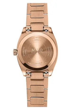 MIDO Multifort Tv Diamond Stainless Steel Watch