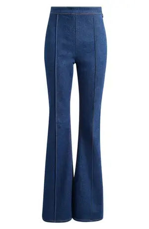 NADINE MERABI Flared Jeans With Pintuck Detail